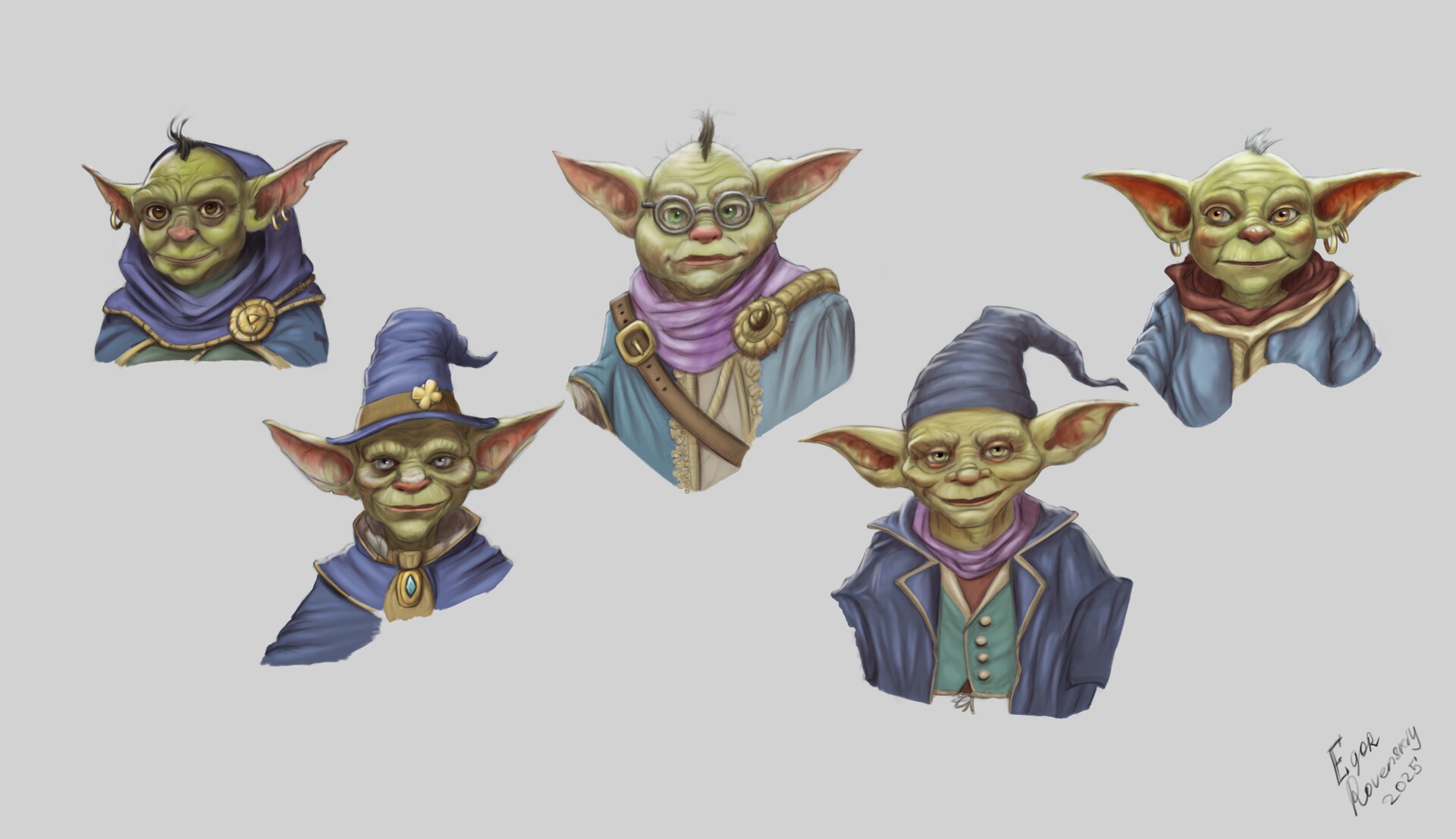 ArtStation - Variations Goblin Librarian Mage