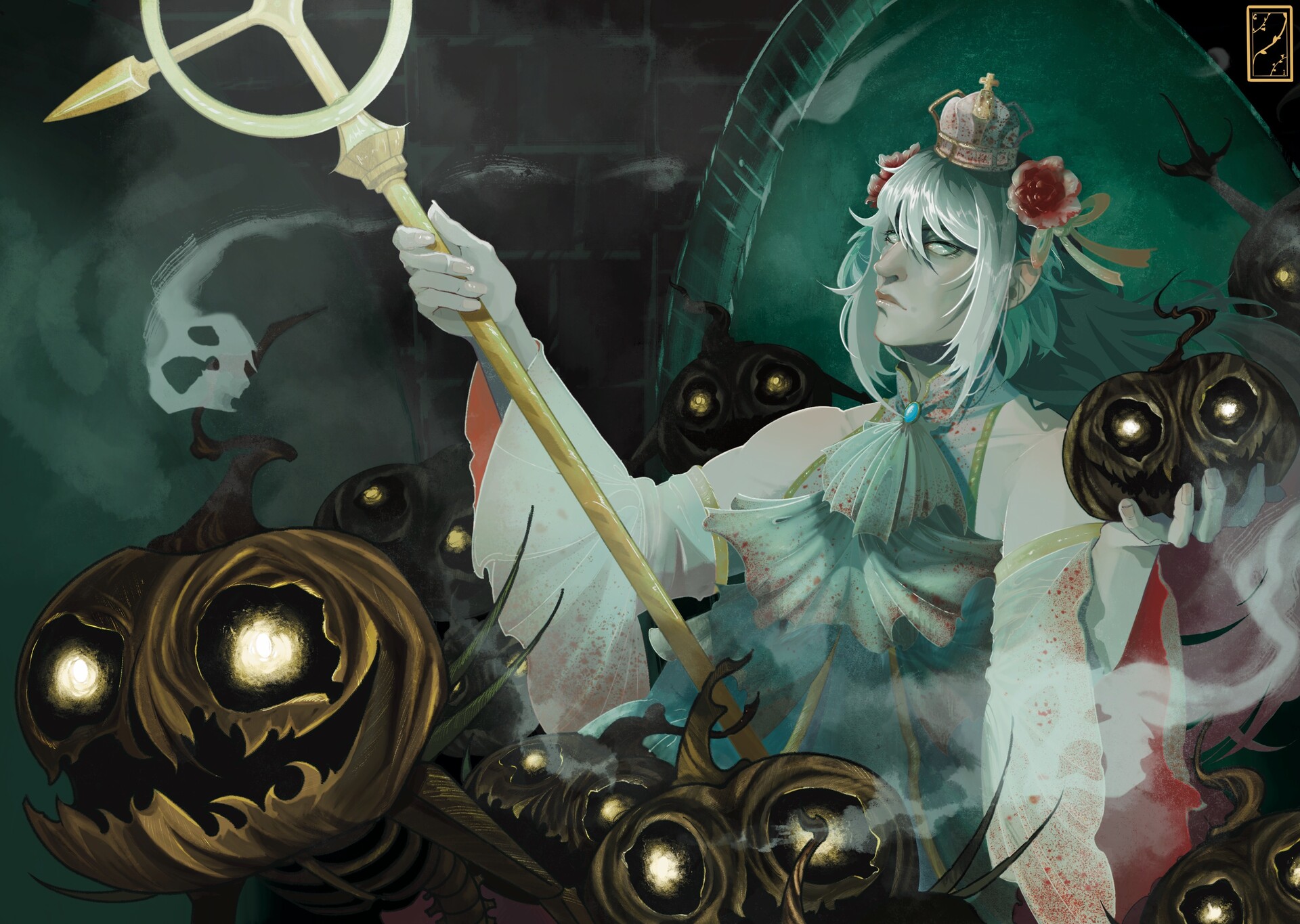 ArtStation - Ozma-Roland and some evil pumpkins (Library of Ruina)