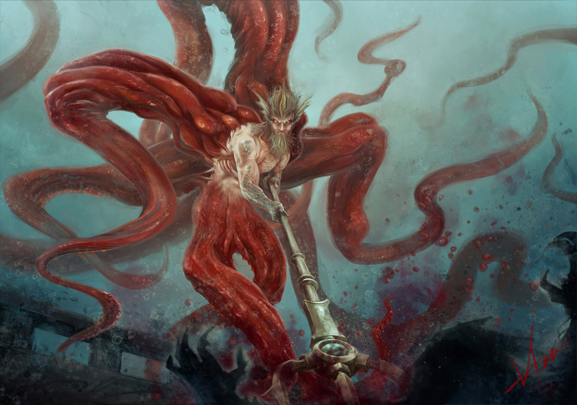 ArtStation - Triton - creature design