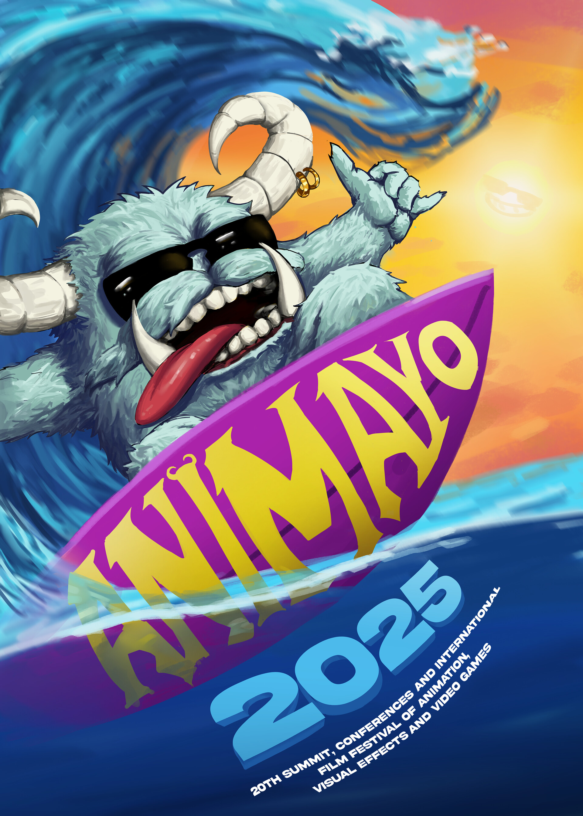 ArtStation - Yeti Yeto - Animayo 2025 Poster Design