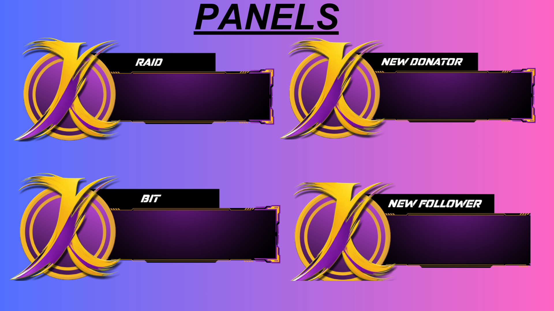 ArtStation - TWITCH PANELS