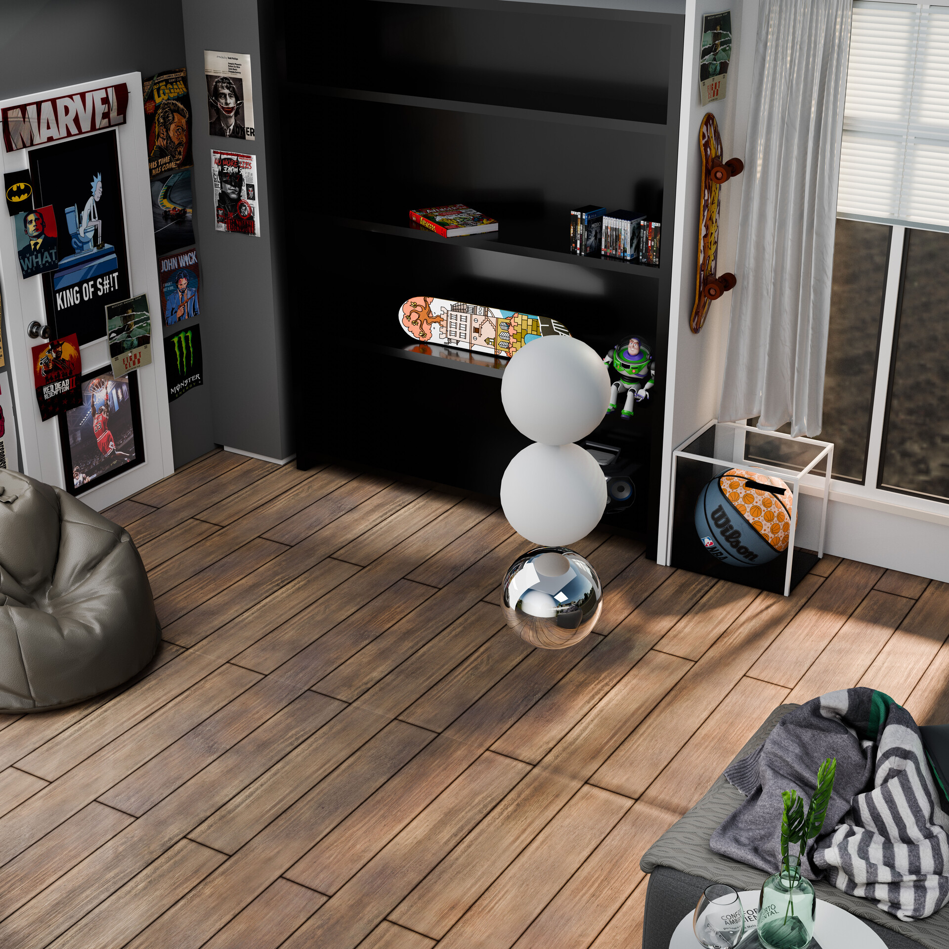 Deepash Roy - Sunlit Serenity: A Cozy Haven of Play and Rest