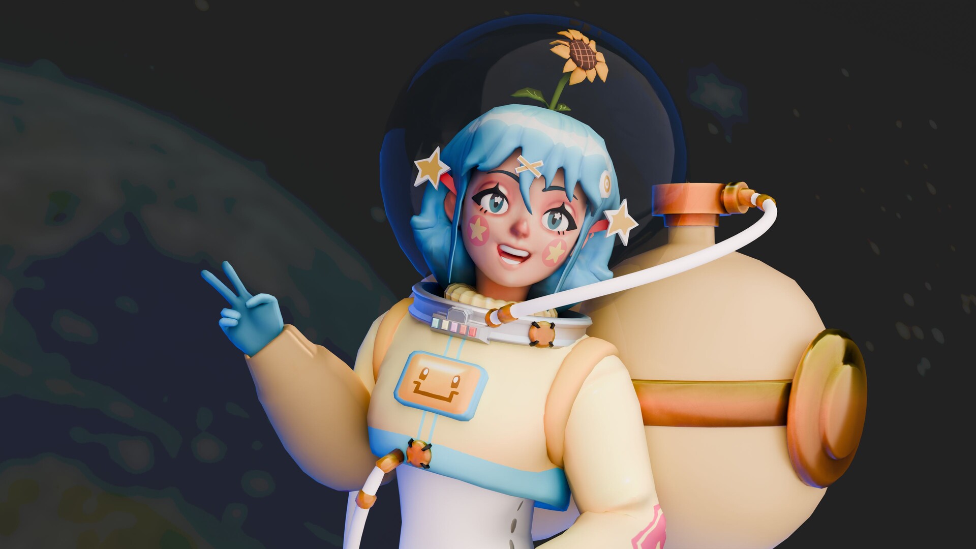 ArtStation - Space Girl DTIYS