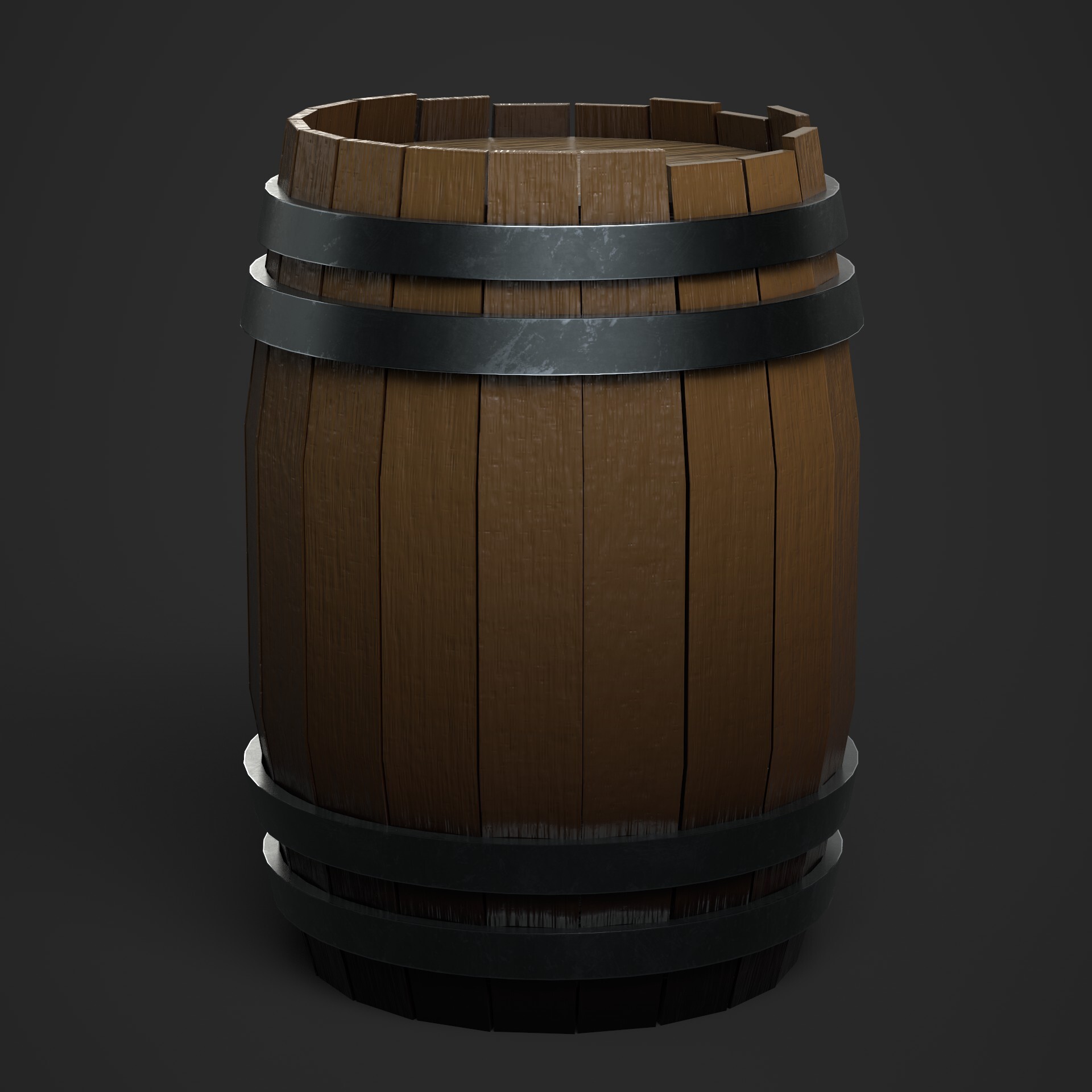 ArtStation - Stylized Game Barrel