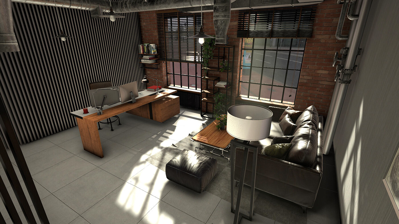 ArtStation - VR Office Environment – Immersive Workspace Design