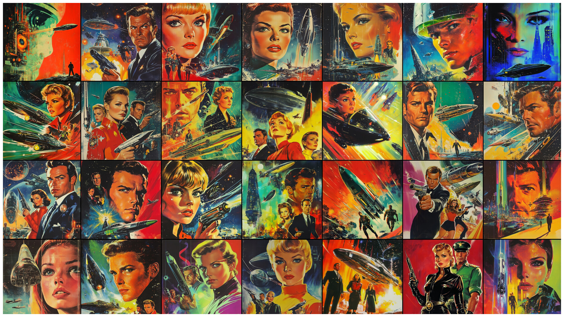 Isabelle ¥¥ - 600 CINEMATIC RETRO PULP SCI-FI COVER