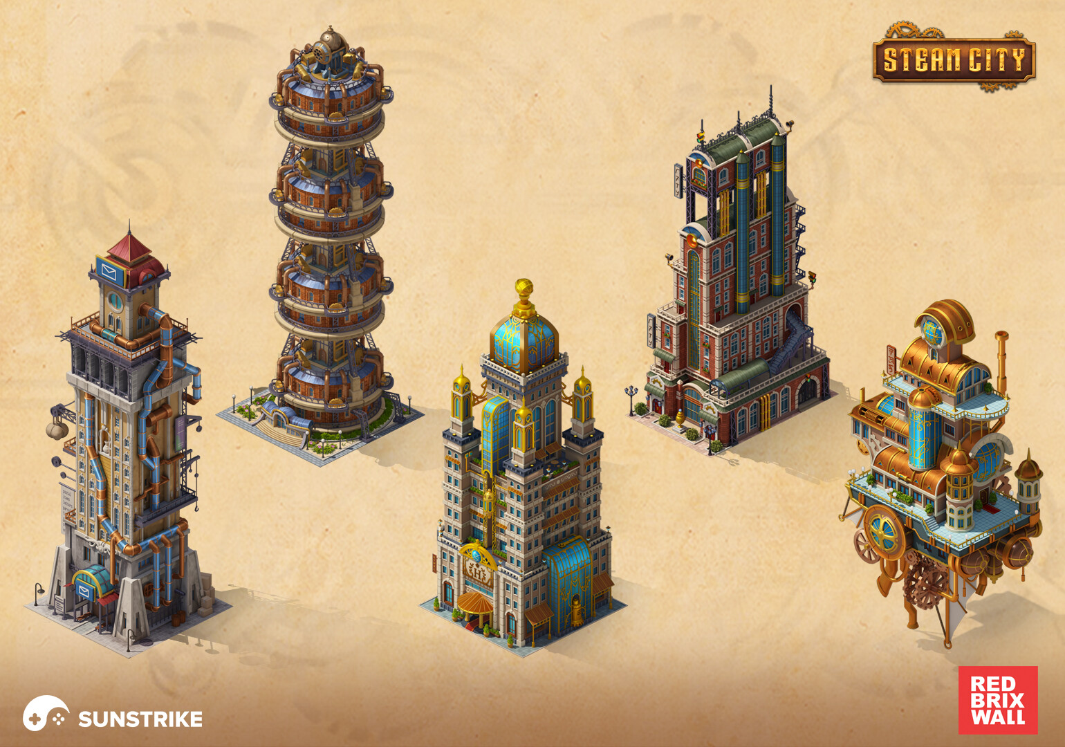 SunStrike Studios - Steam City Buildings