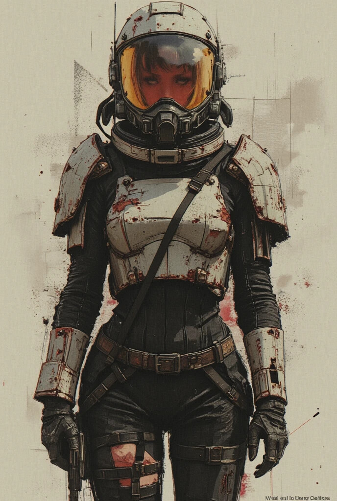 ArtStation - some war cyberpunk female