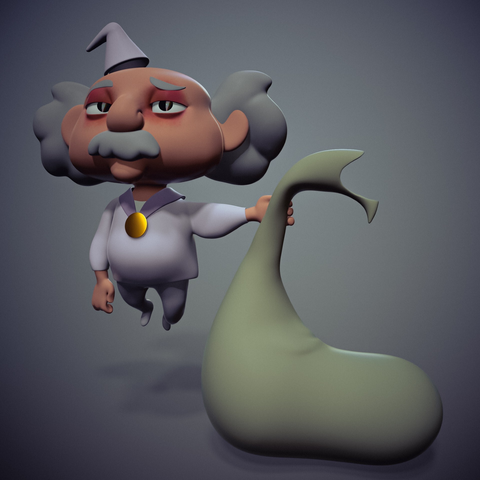 ArtStation - Little Old Man Floating