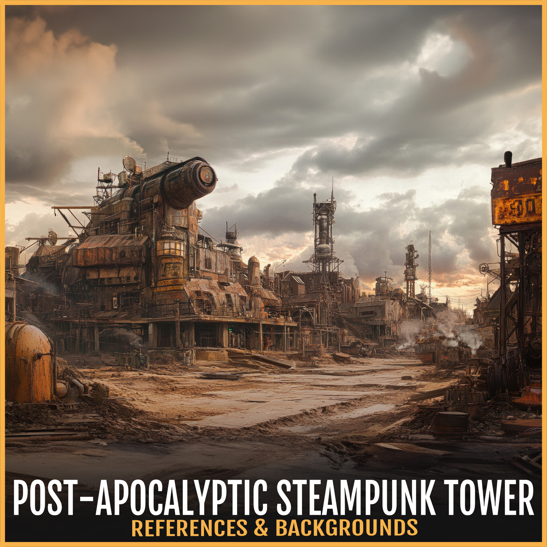 Artificial Dimension - 505 Post-Apocalyptic Steampunk Town