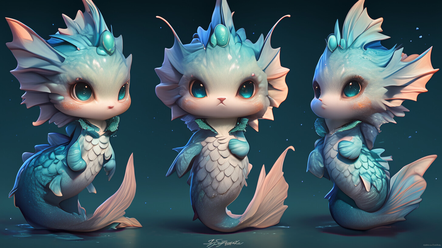 3D Head Sculpt References in 4K - Tika Art - +300 Chibi Merman Male ...