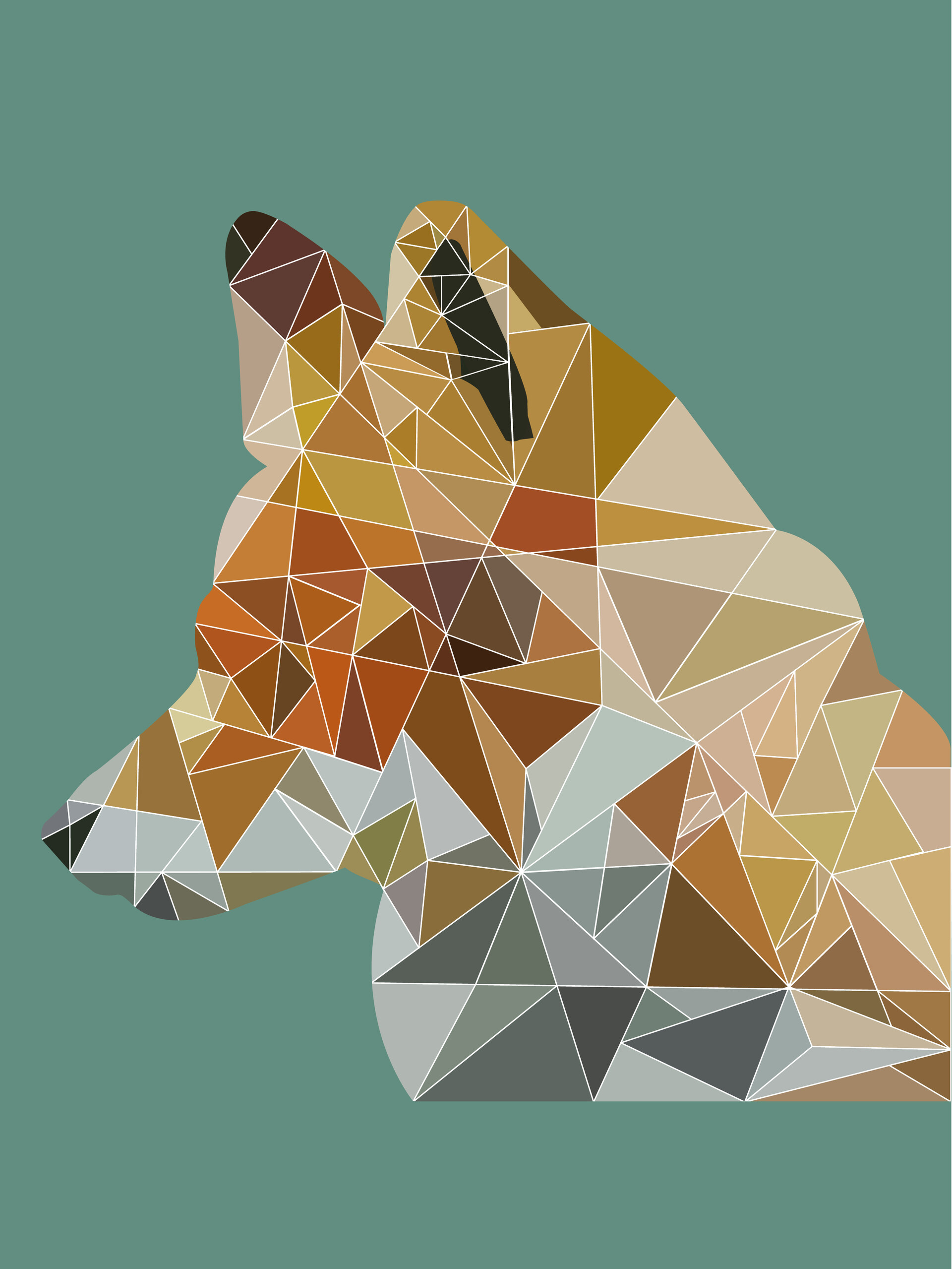 ArtStation - Fox Mosaic