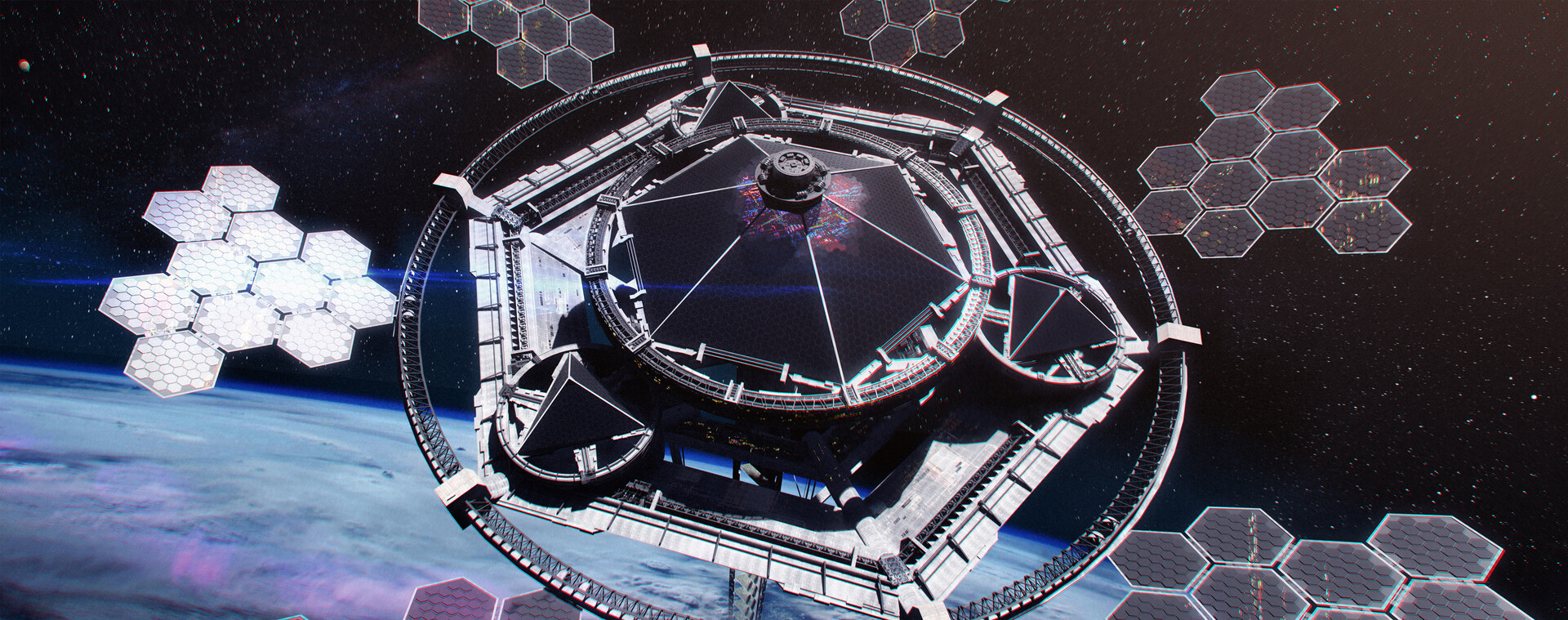 Jacob Yan - Space Elevator - Eden City (Counter Weight / HEO Station)