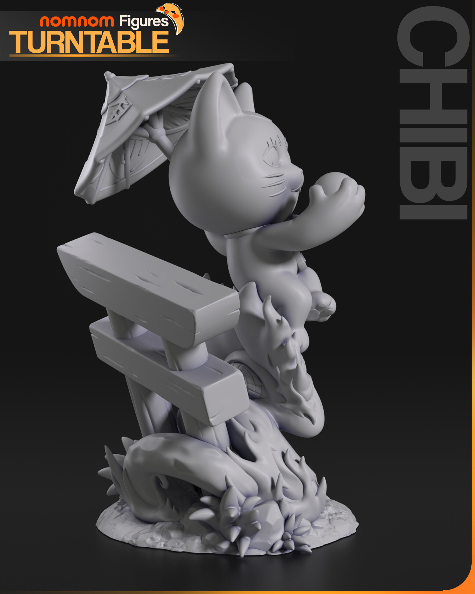 NomNom Figures - Chibi Turbo Granny Cat - Dandadan