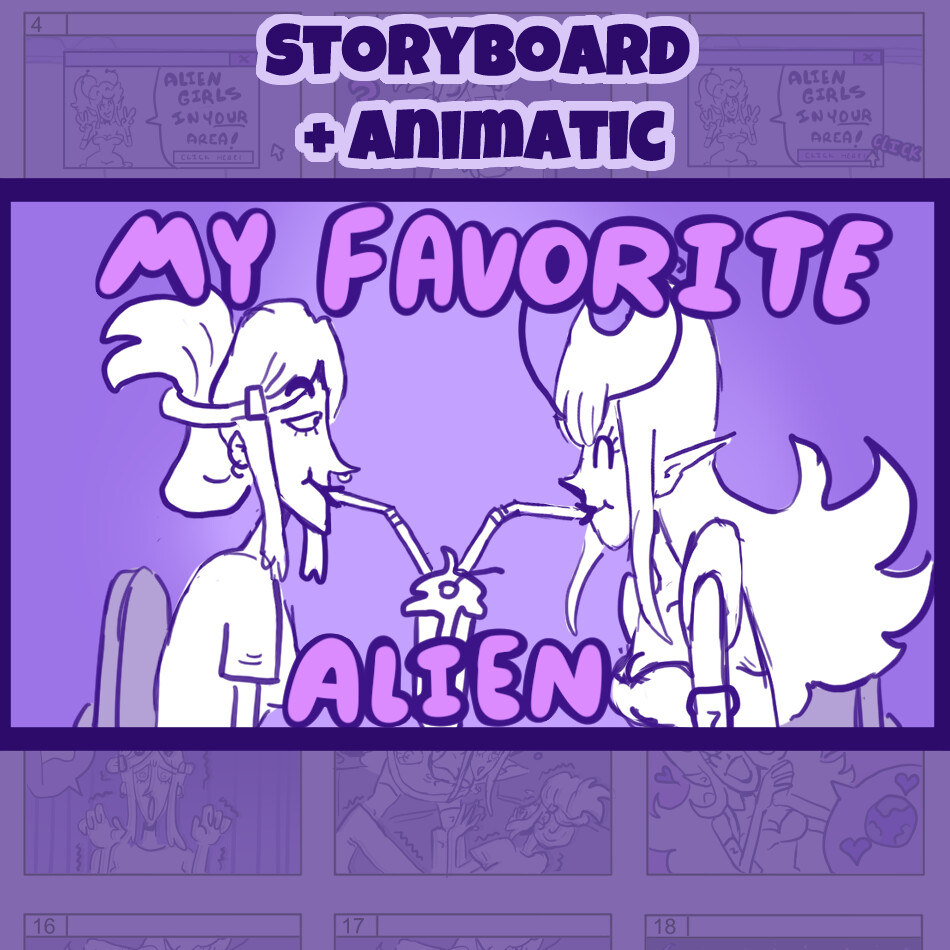 ArtStation - My Favorite Alien Storyboard + Animatic
