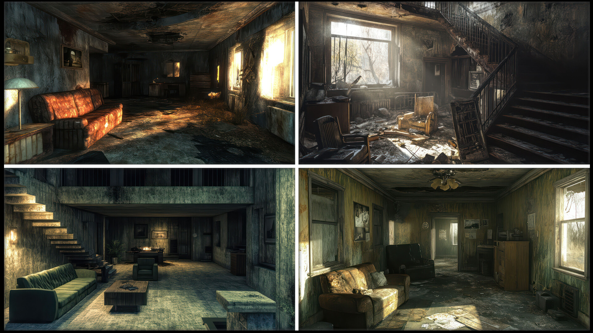 Ferial Concept - 🔹230 Apocalyptic House - Interior Reference Image Pack ...