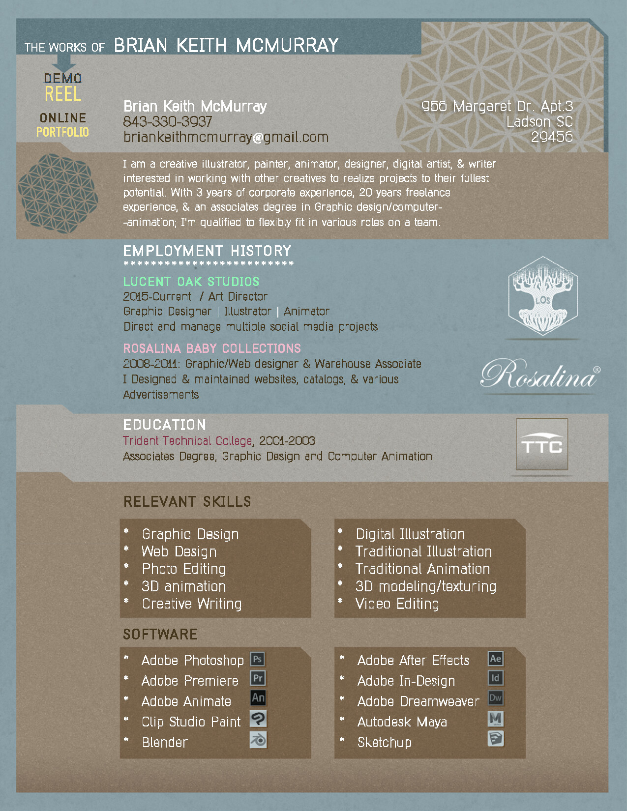 ArtStation - Brian Keith McMurray Resume