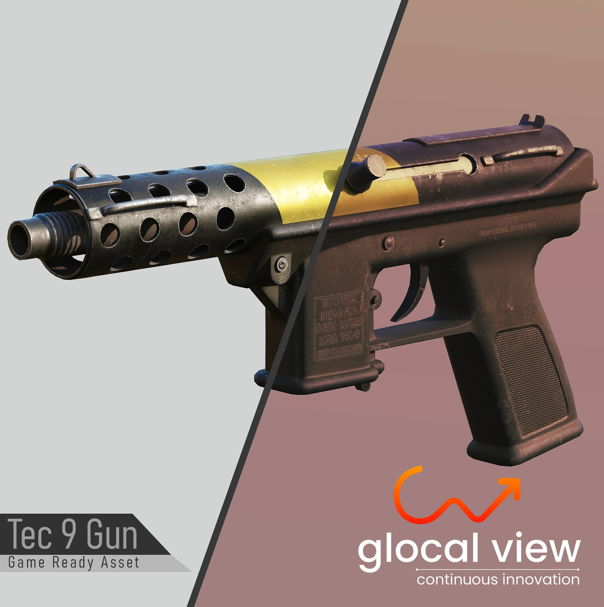 Glocal View Studios - Tec 9 Gun