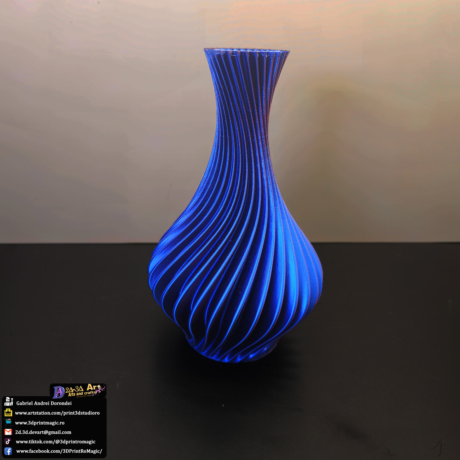 ArtStation - Vaza Multicolor 3D Print