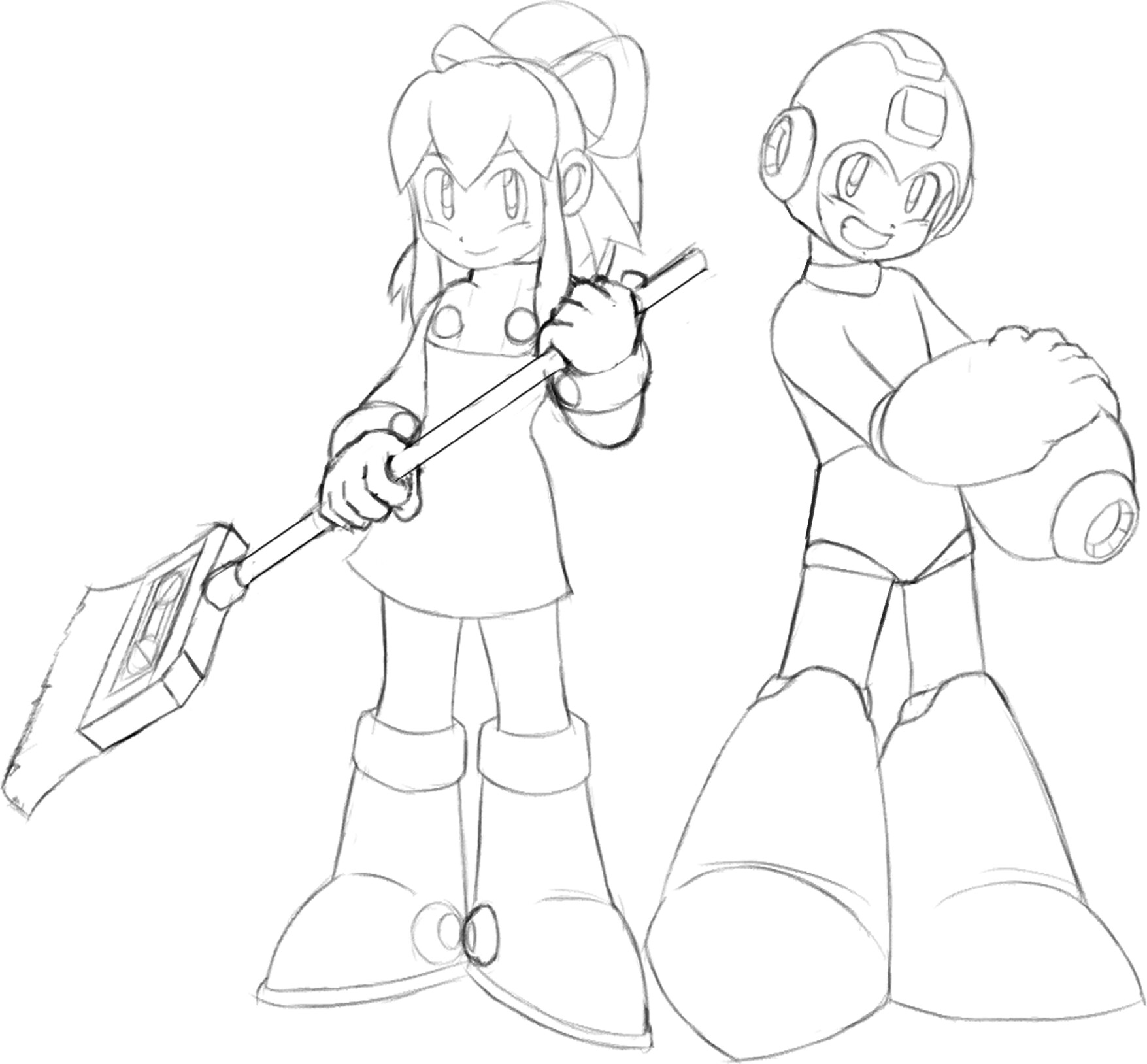 mega man 11 coloring pages