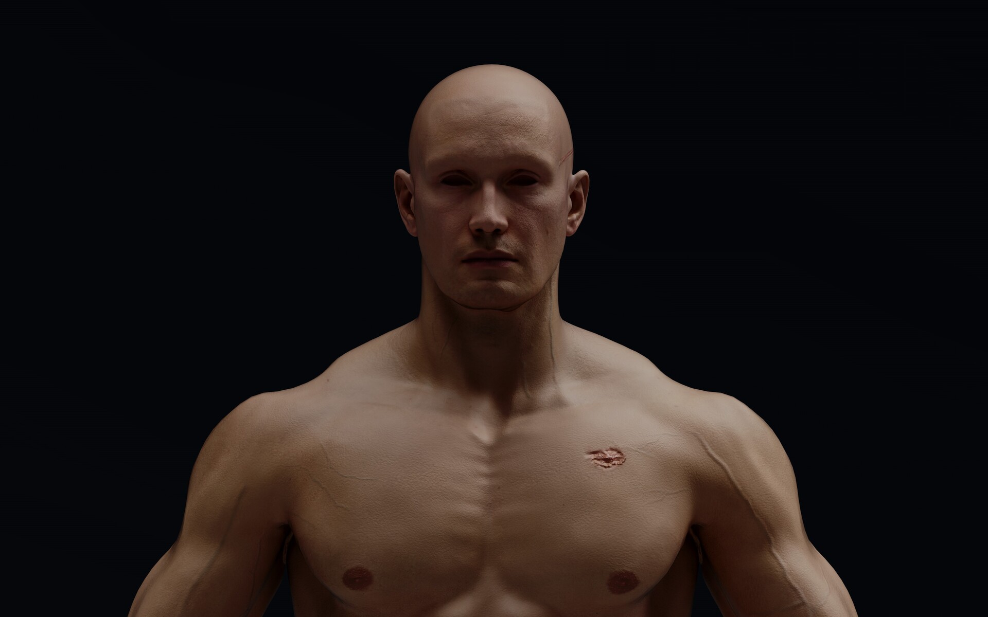 ArtStation - The bald man