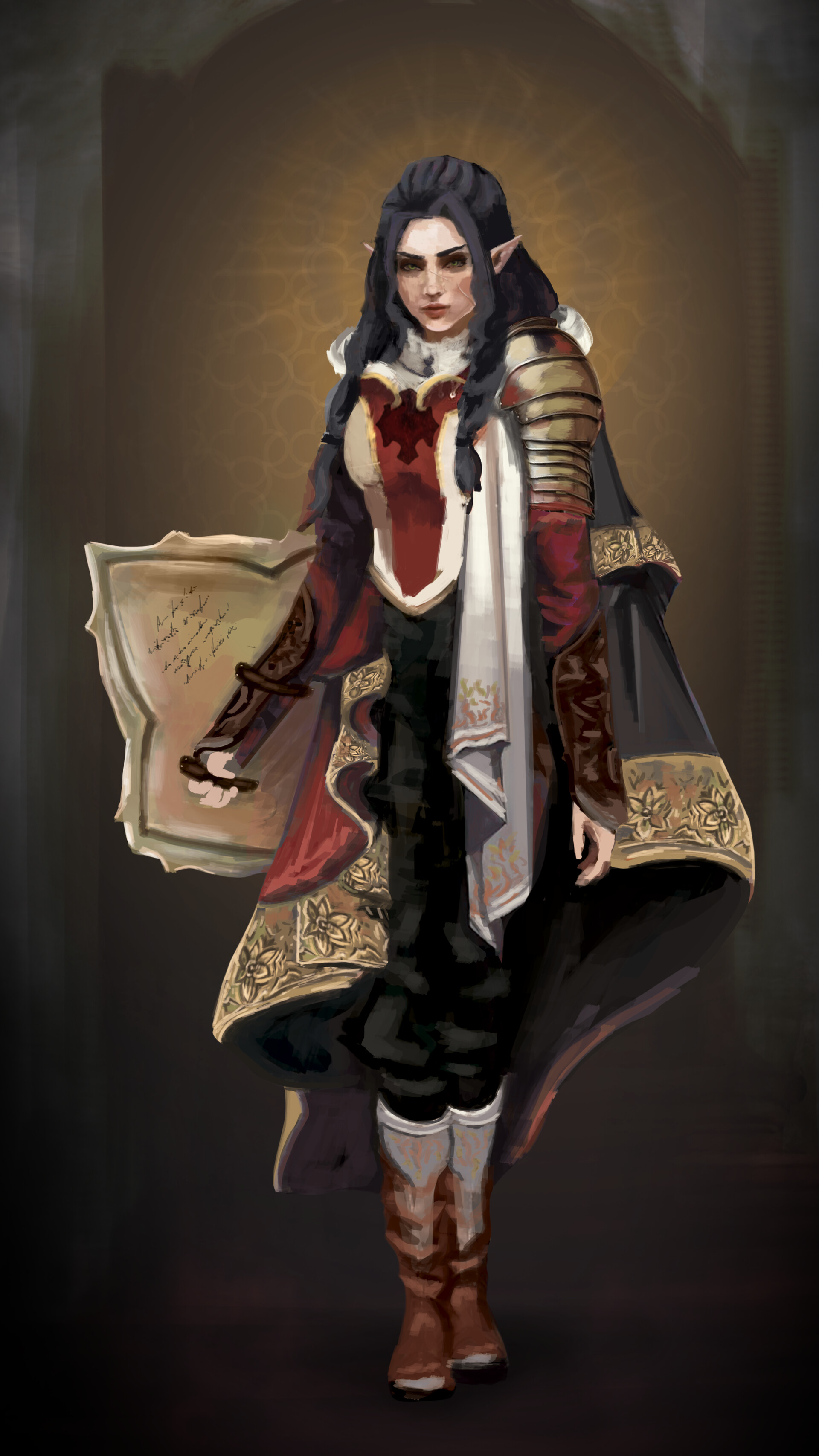 Bárbara Di Bernardi - Selina - Character Design - Cleric Half Elf