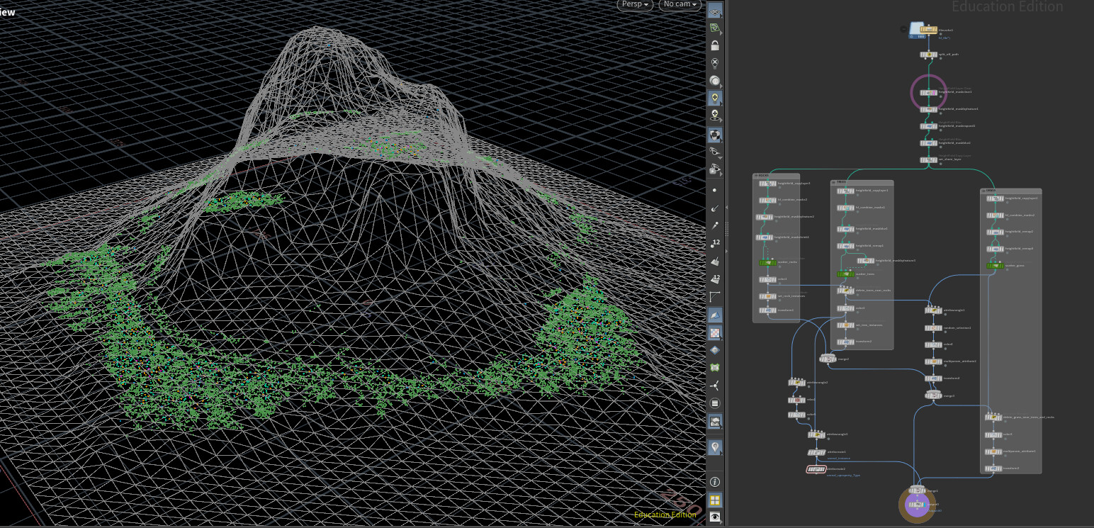 Kolupsy - Walk For A While - Procedural Landscape in Houdini and UE5