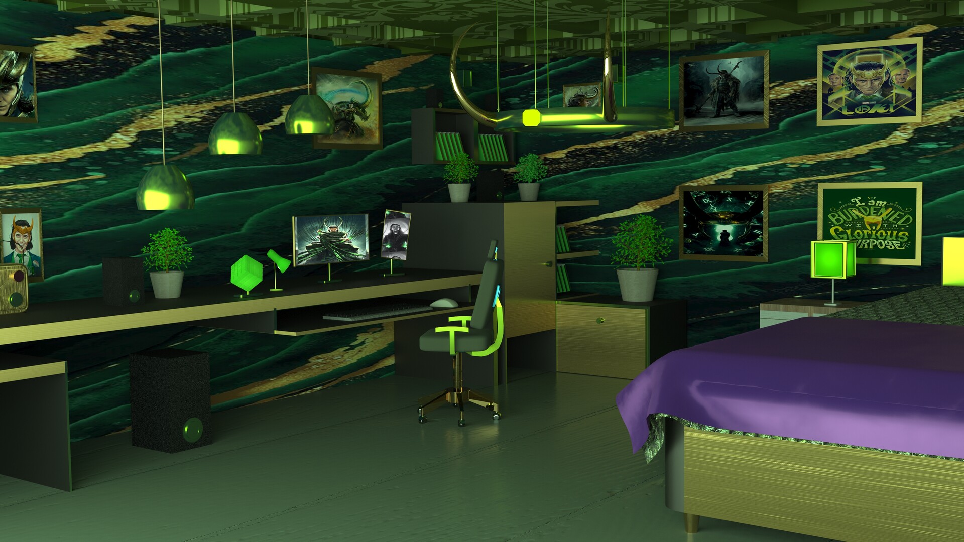 ArtStation - The Loki-Themed Interior