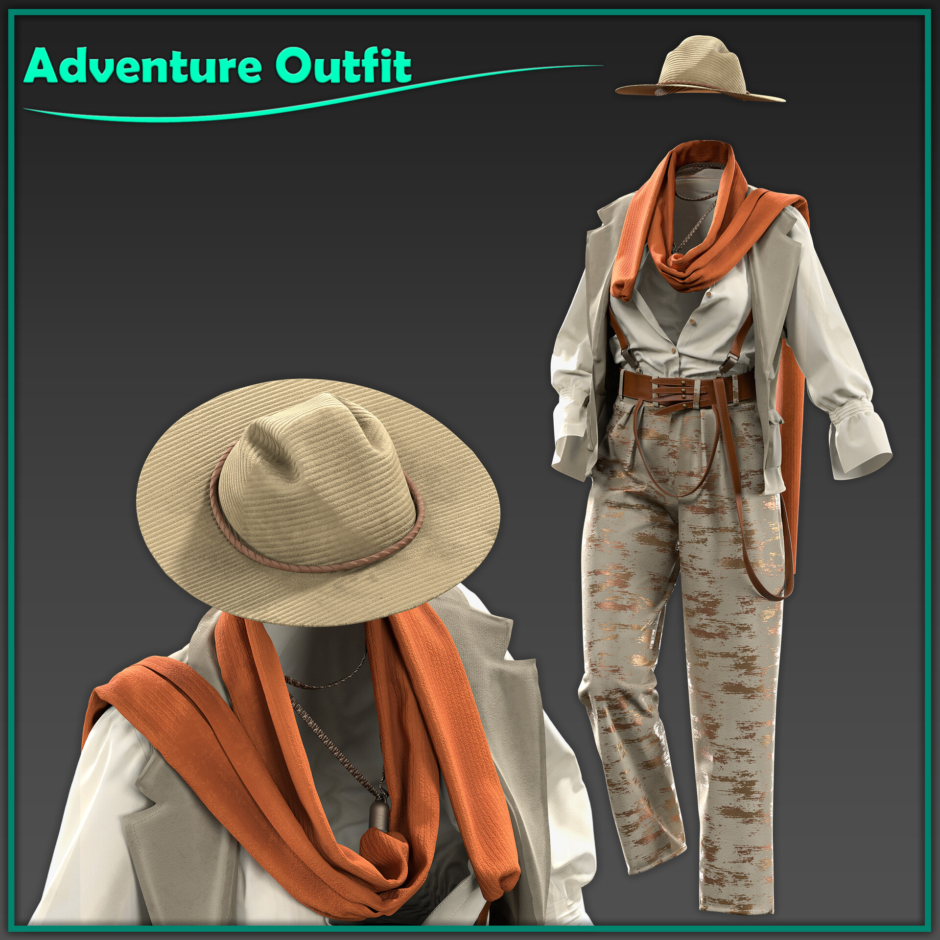 ArtStation - Female Adventure Outfit