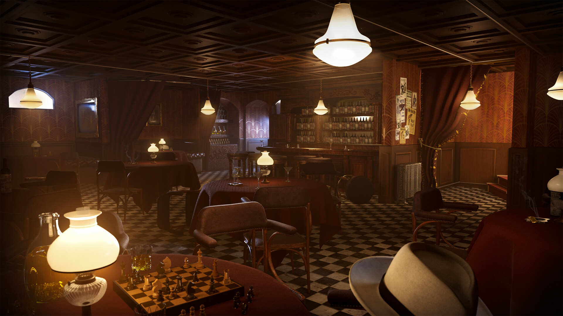 ArtStation - 1920's Basement