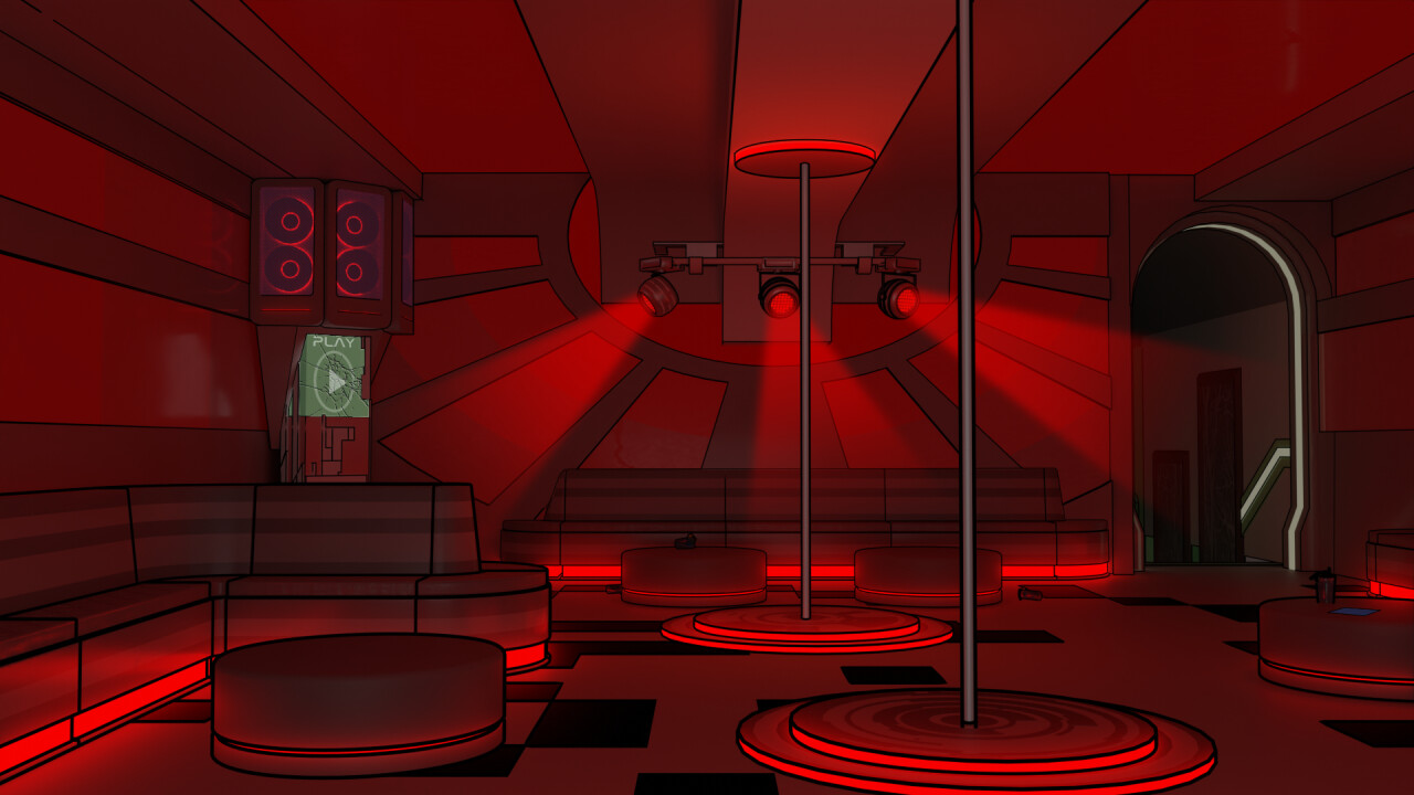 ArtStation - Mindweaver Chronicles - Strip Lounge