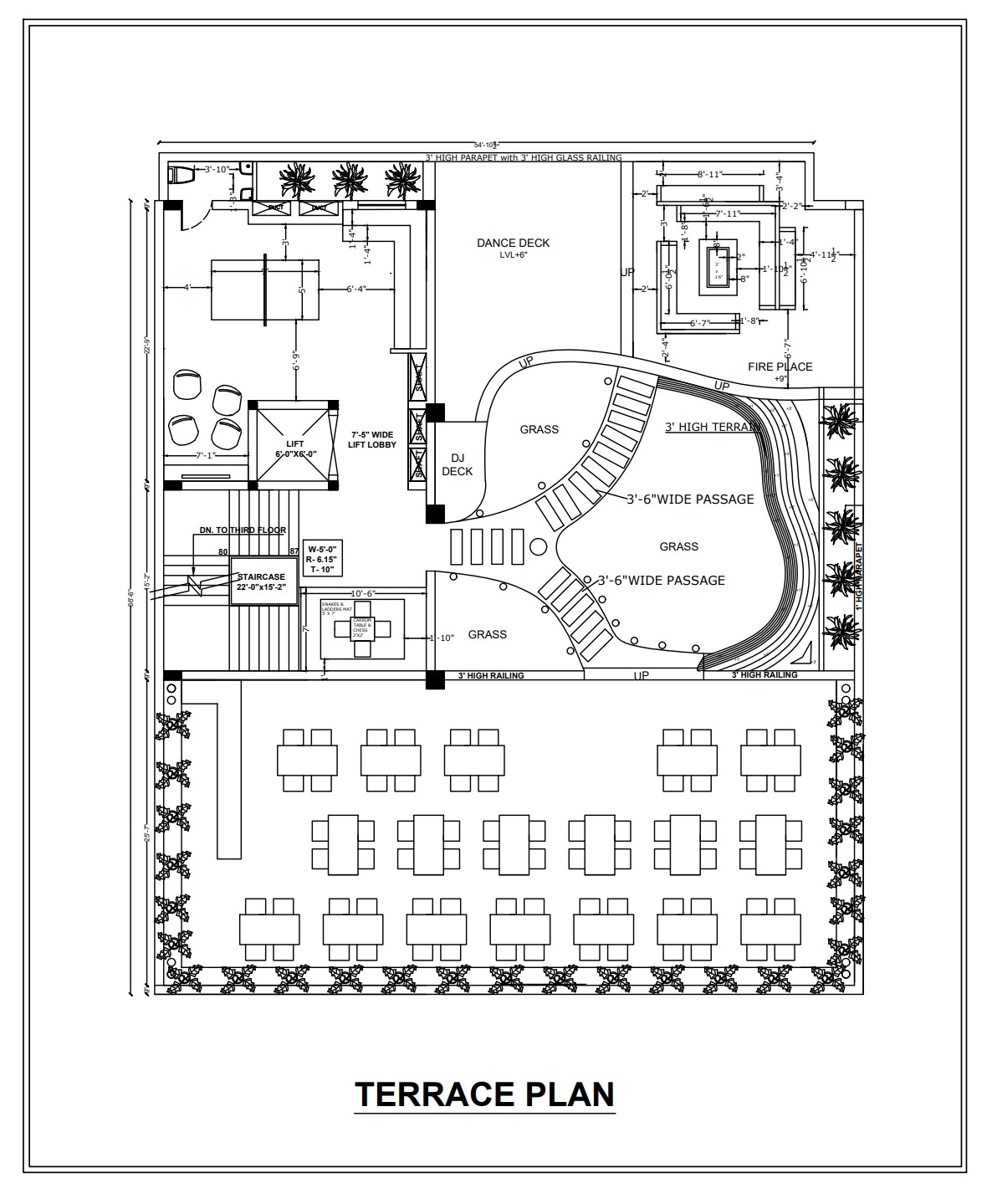 ArtStation - TERRACE FLOOR PLAN