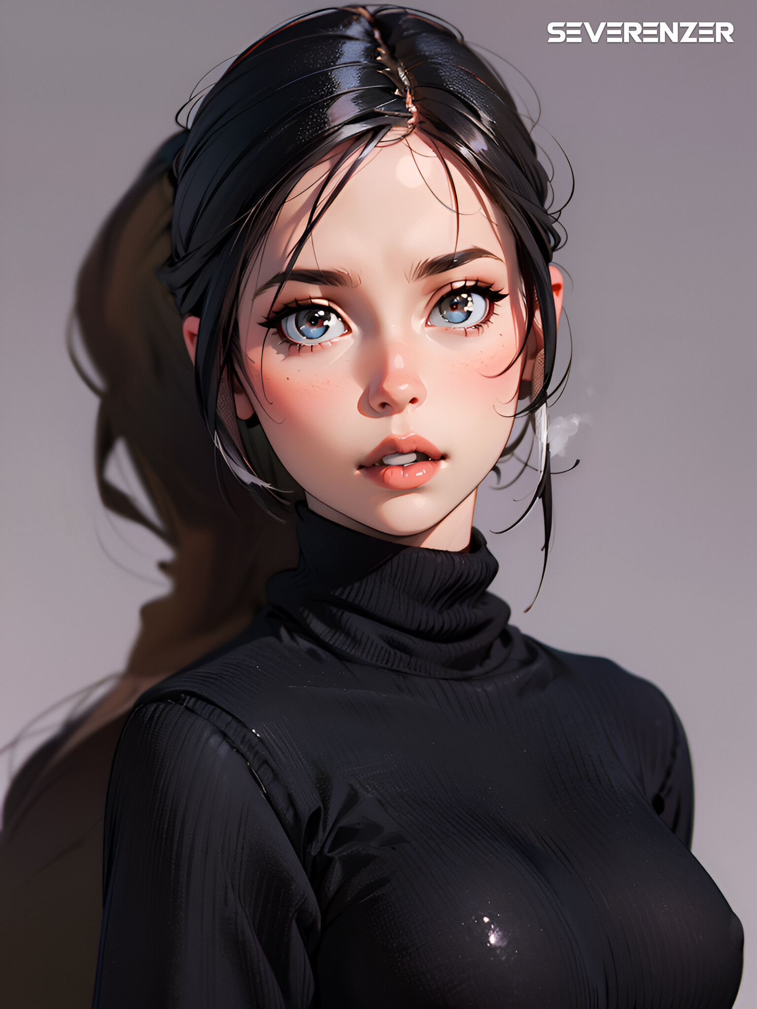 ArtStation - Woman In Black Turtleneck