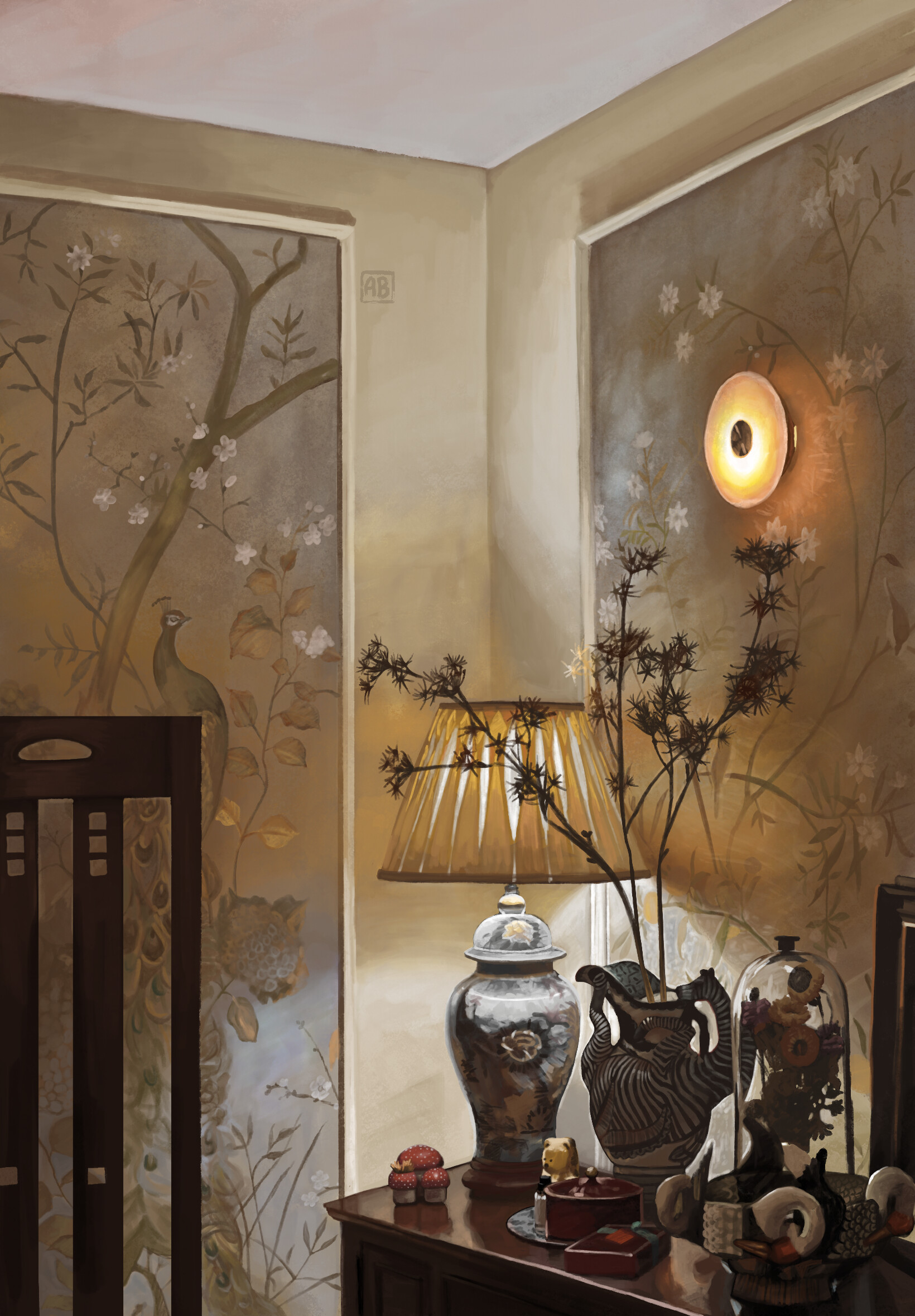 ArtStation - Gold wallpaper study