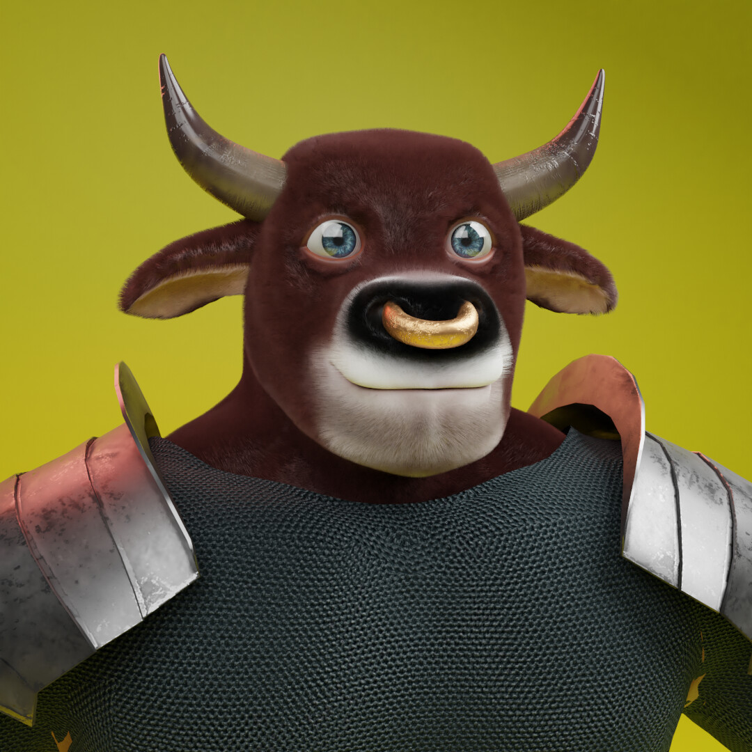 ArtStation - 3D Bull Commando Character Model