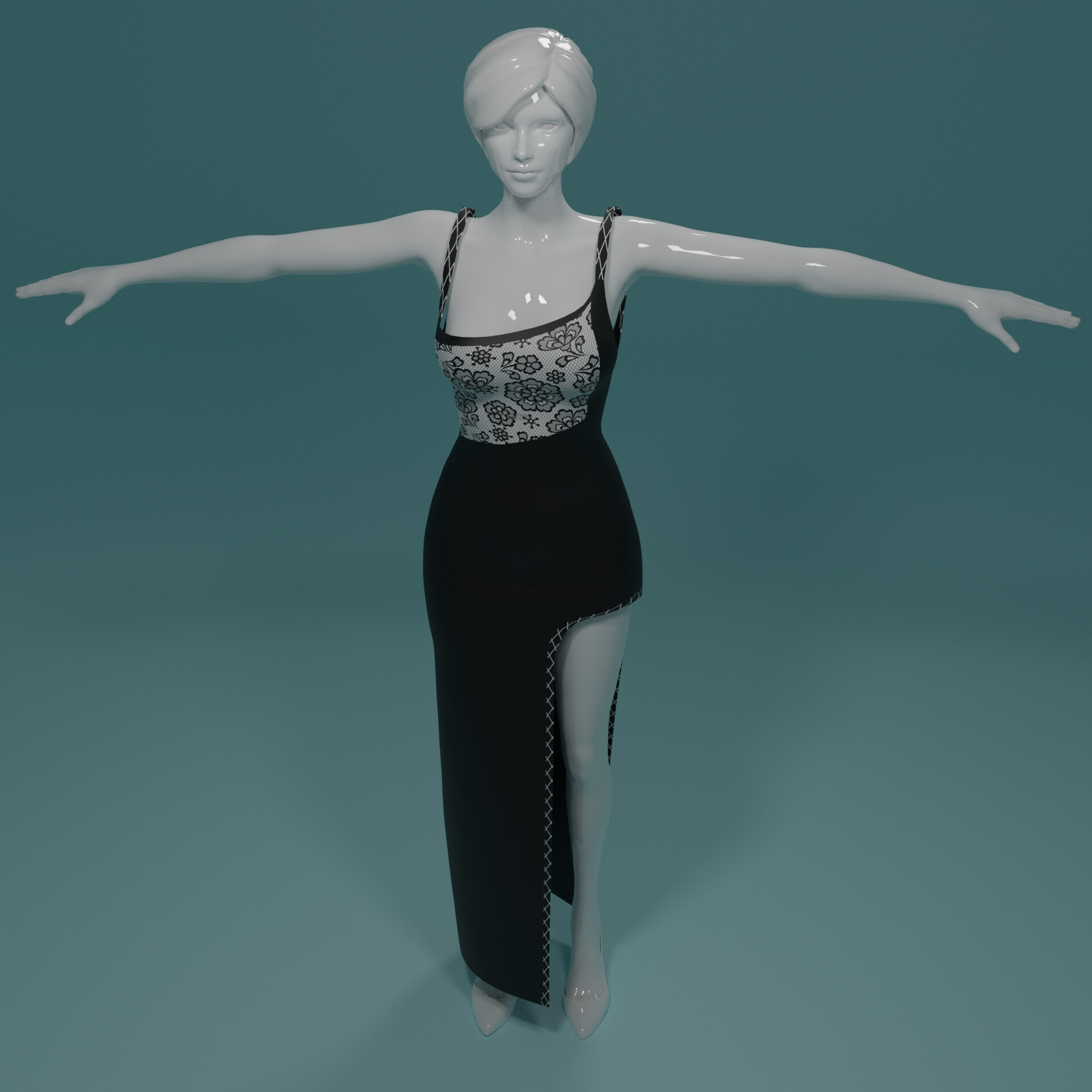 ArtStation - 3D Western Partywear Clothing Simulation