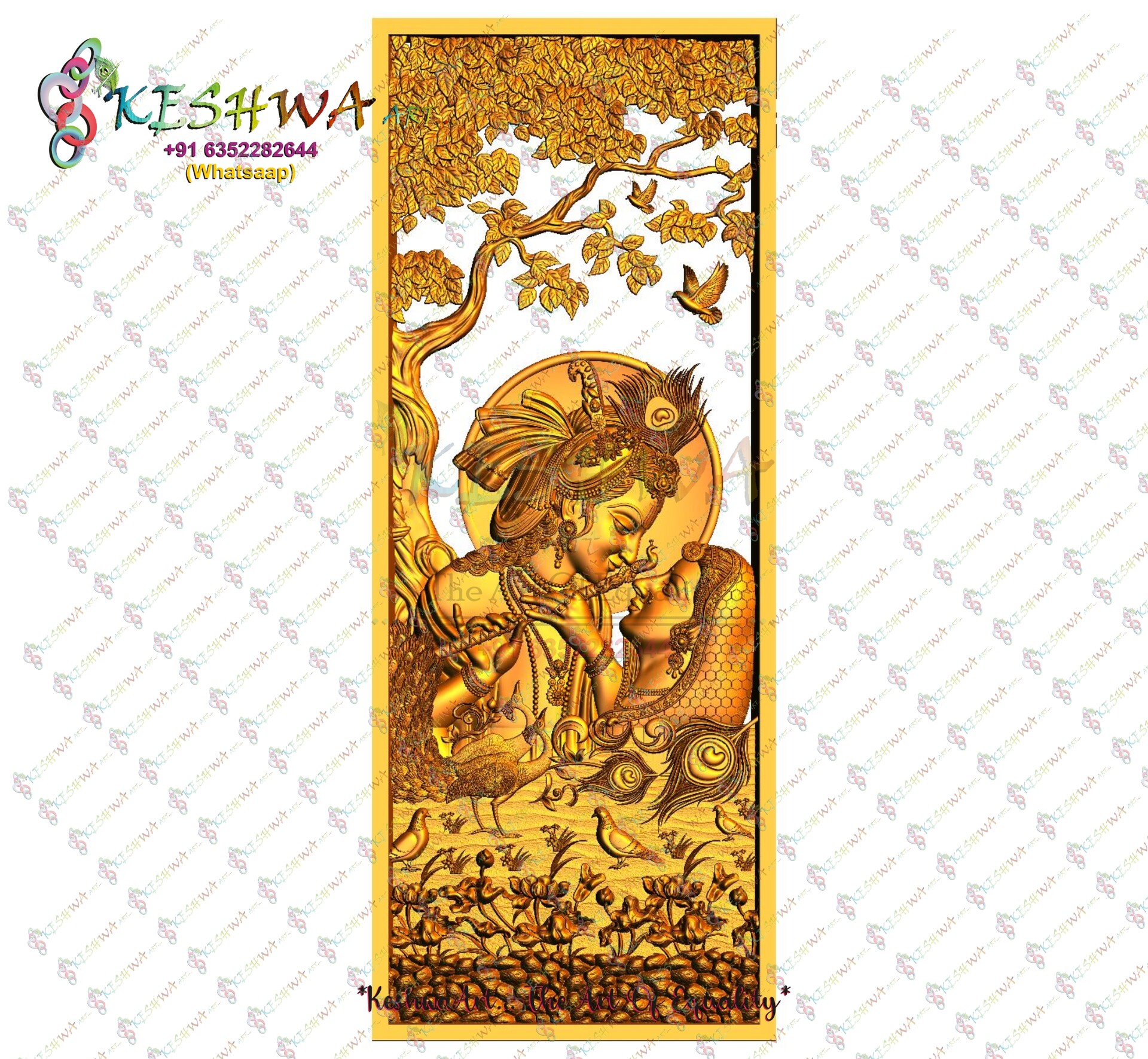 ArtStation - Shri Radha krishna cnc and artcam file