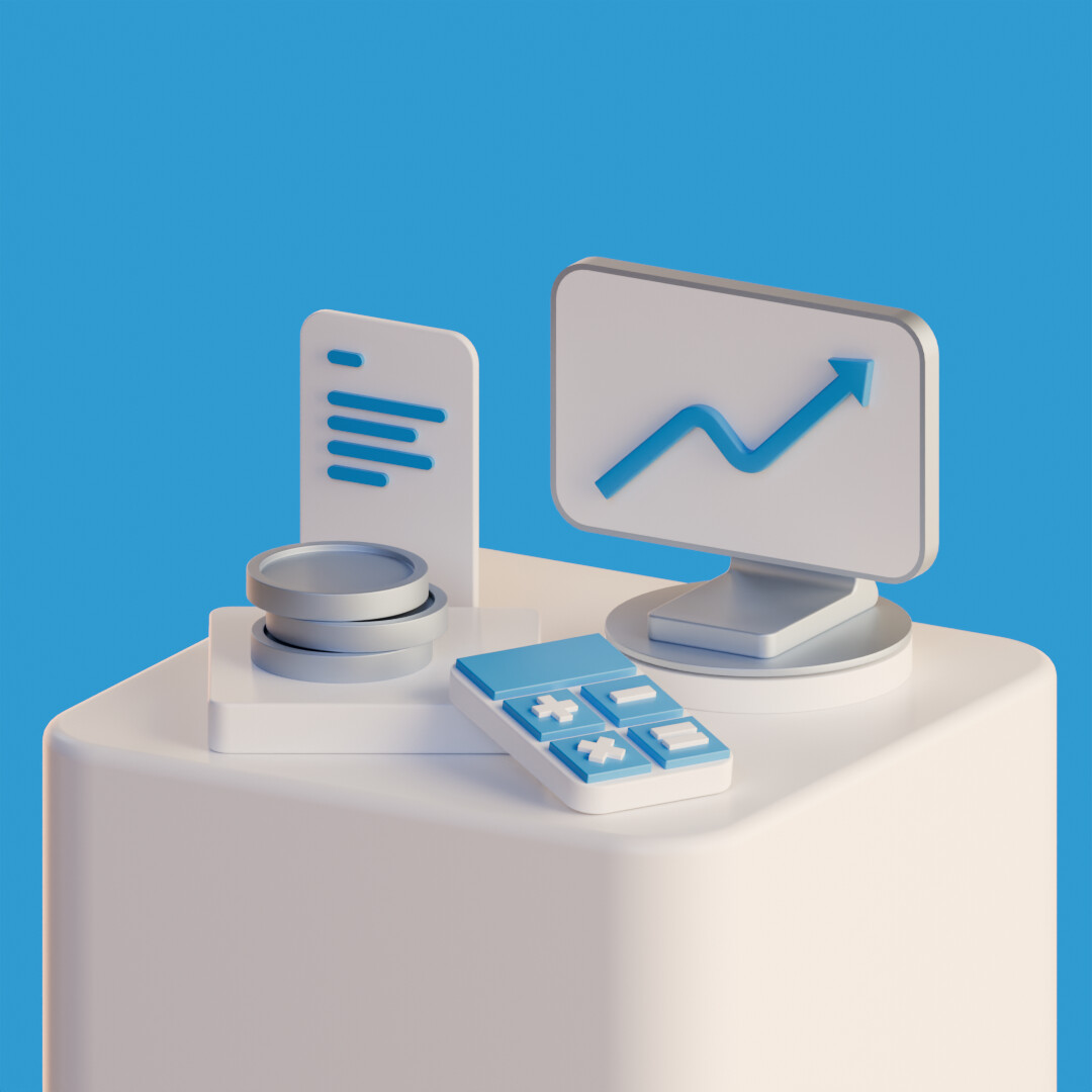 ArtStation - finance scene 3d animation