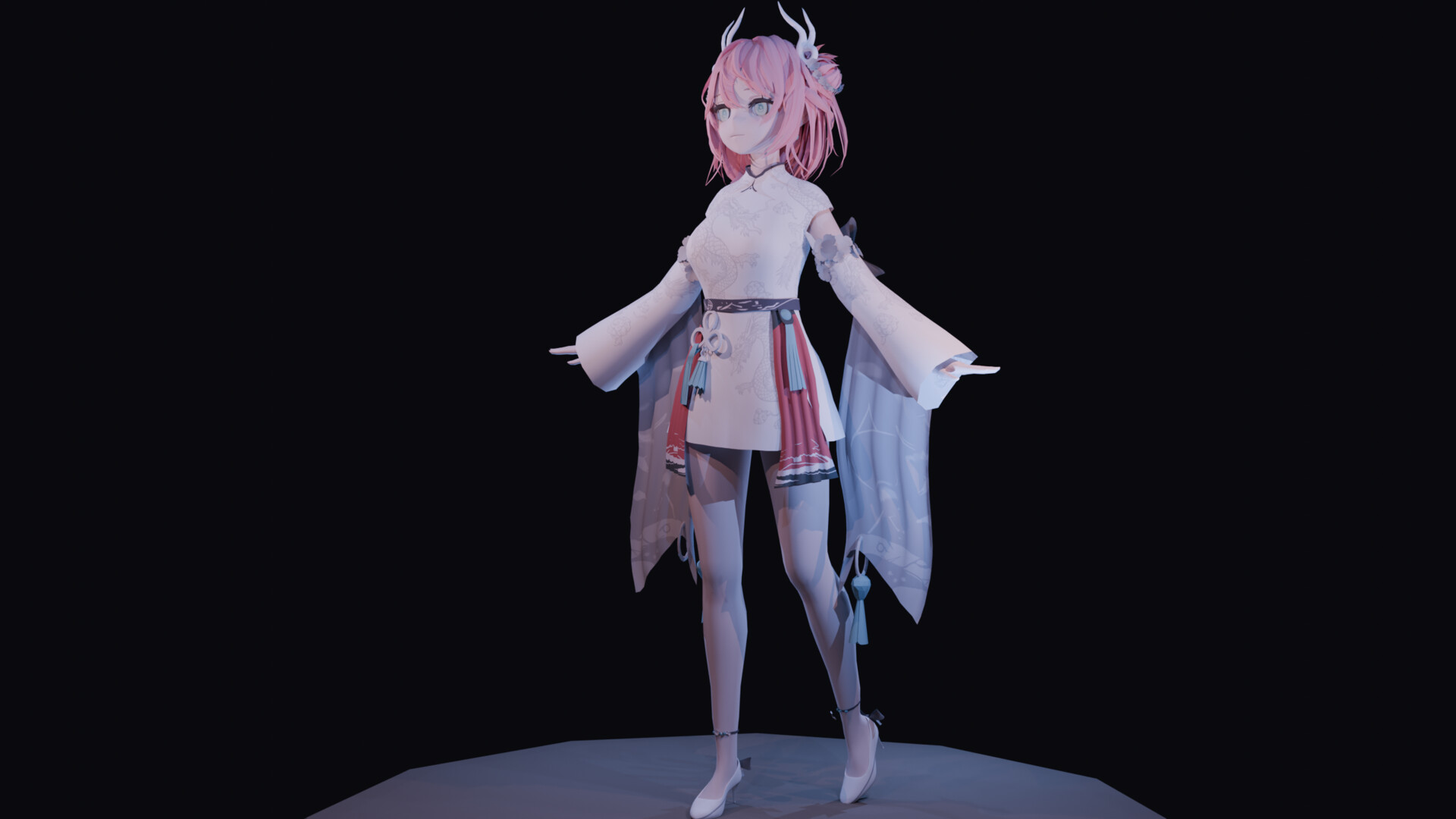 ArtStation - anime-character, dragon clothes