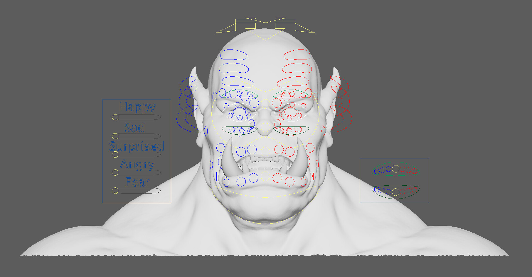 ArtStation - OrcFace Rig