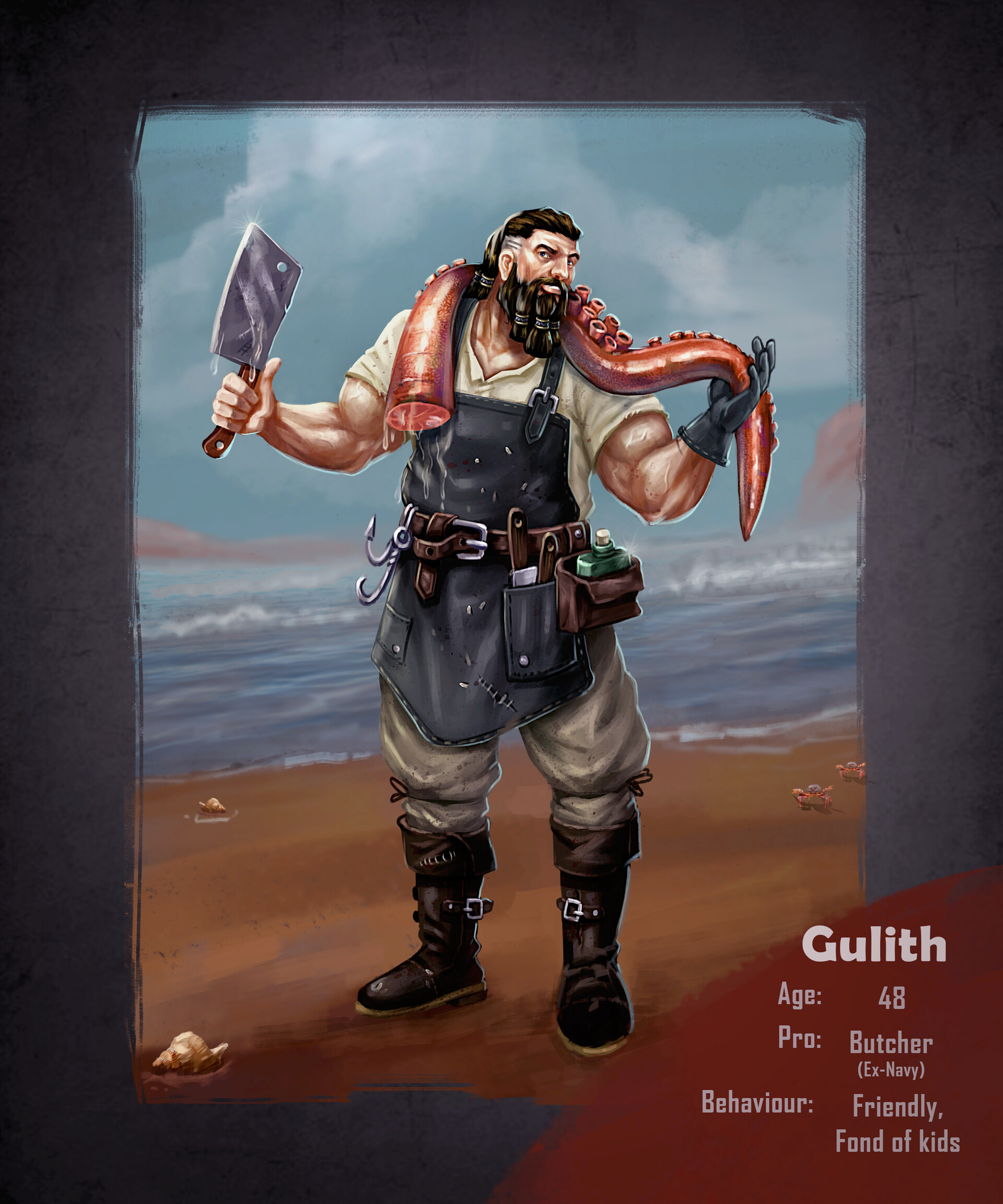 ArtStation - Gulith – The Ex-Navy Butcher ⚓🔪