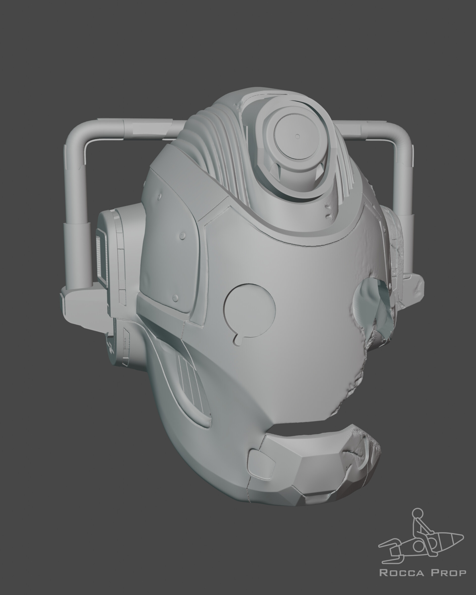 ArtStation - Doctor Who Lone Cyberman Ashad 3D Model