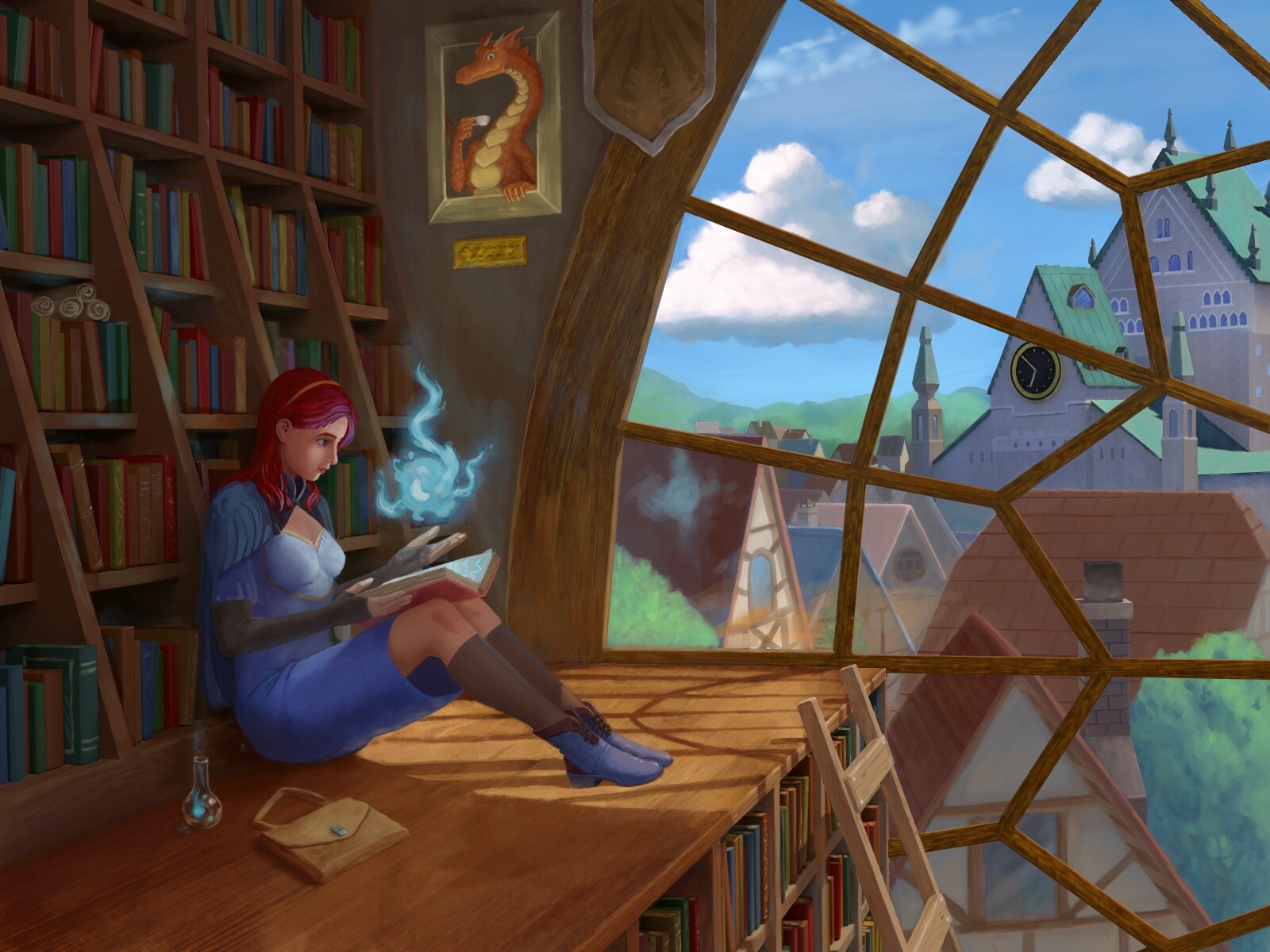 ArtStation - Magical library