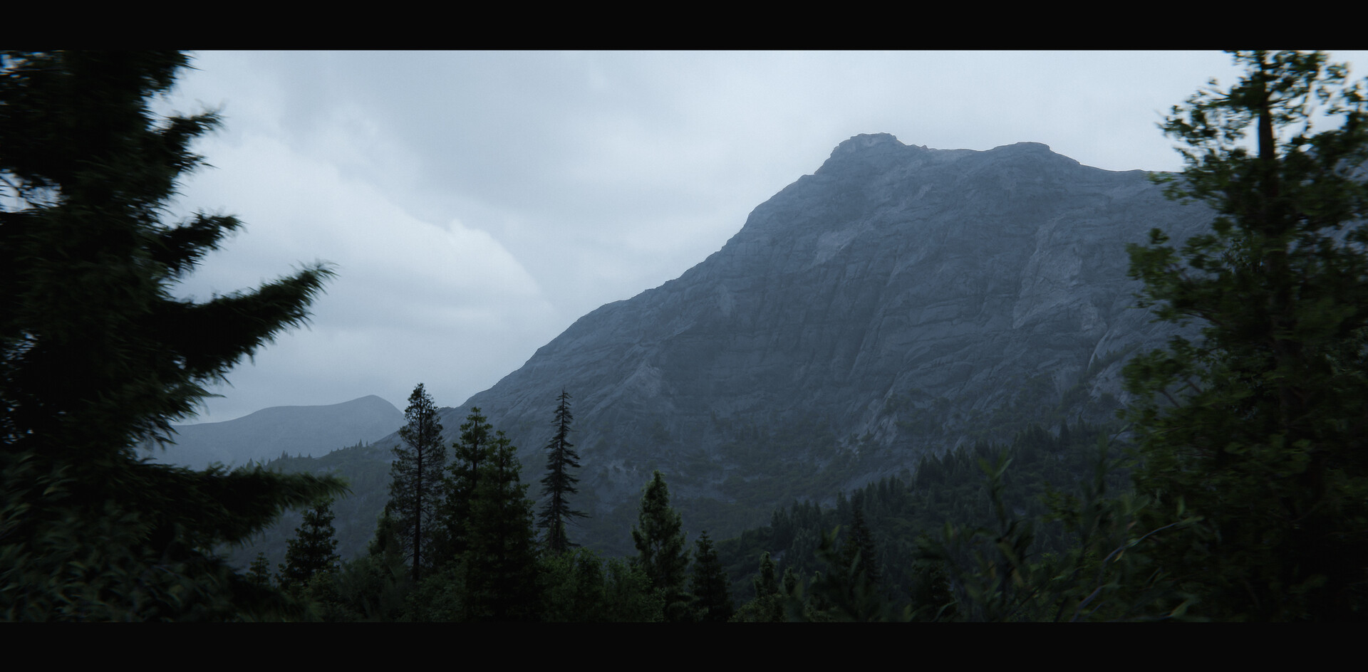 ArtStation - Foggy Mountain