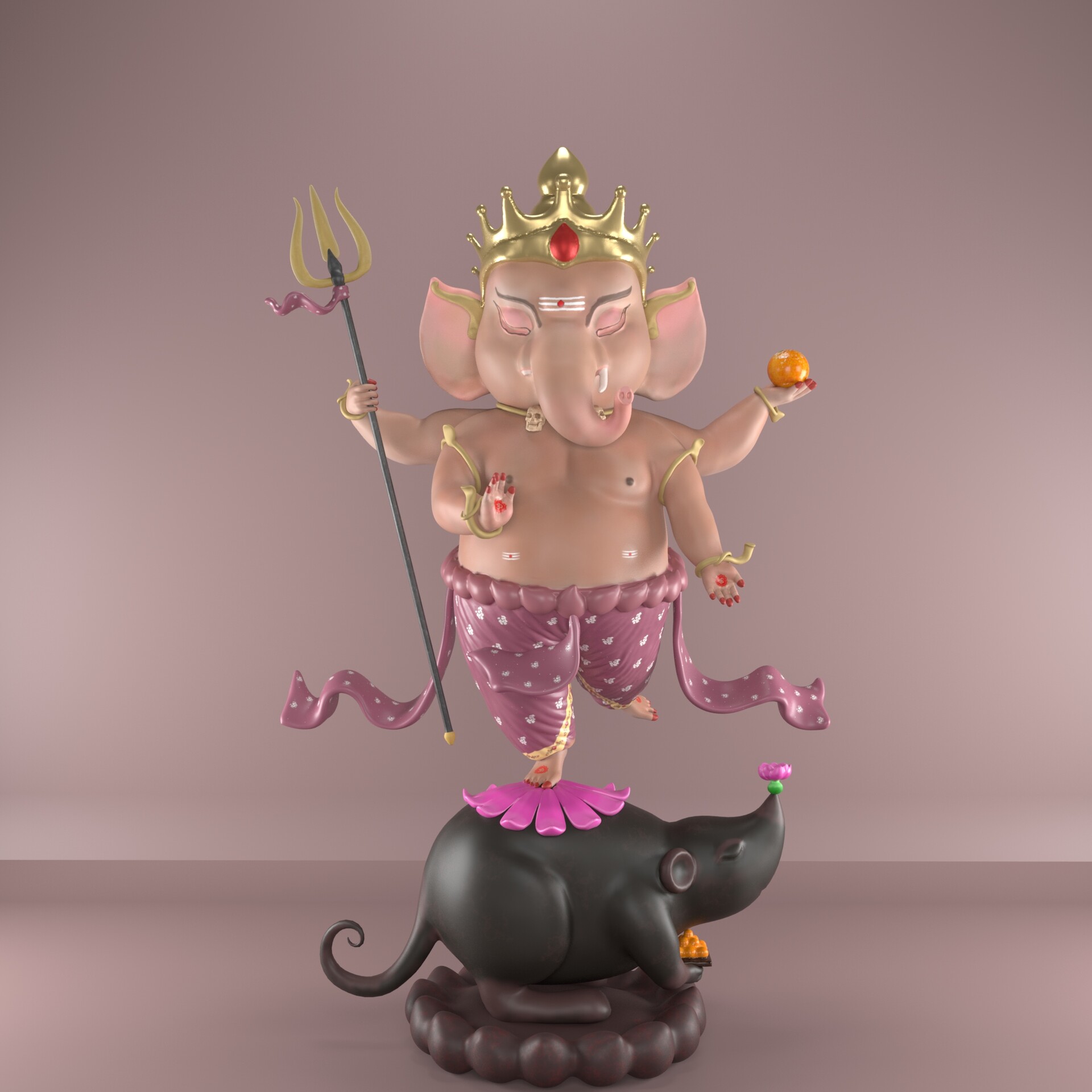 ArtStation - Ganesh 3D modeling