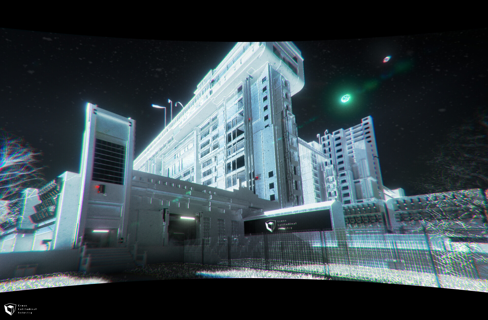 ArtStation - CLI Central Service Area Building exterior scene