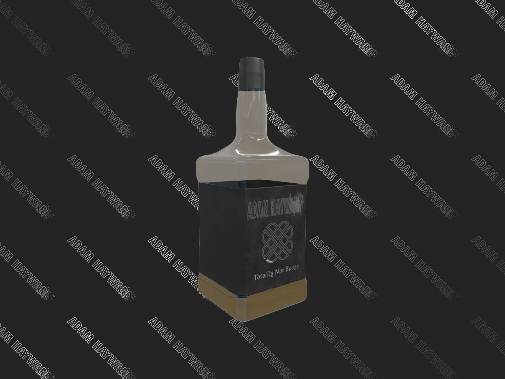 ArtStation - Whiskey Bottle