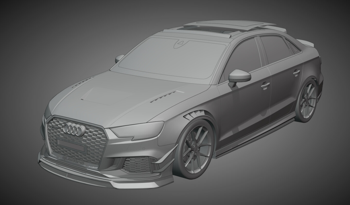 ArtStation - Audi RS3 Modified