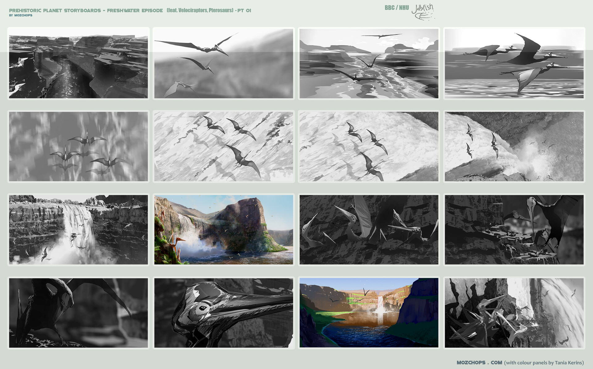 ArtStation - Prehistoric Planet Velociraptor / Pterosaur cliff ambush ...