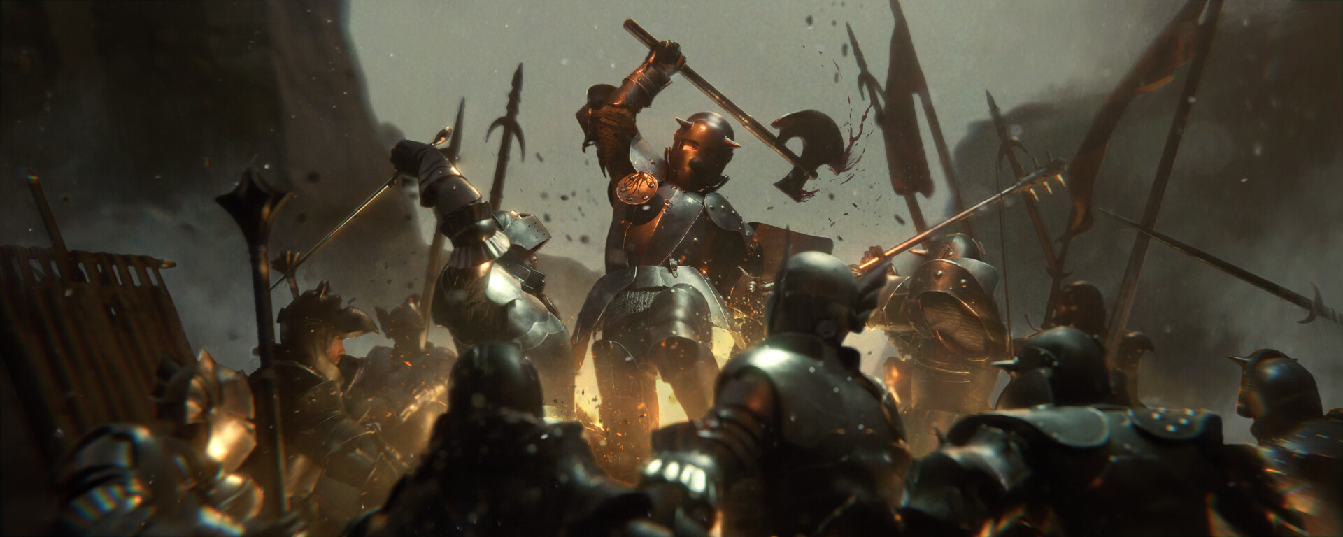 Wing fox - Exploring Epic Battle Scenes with Blender & Photoshop ⚔️🔥